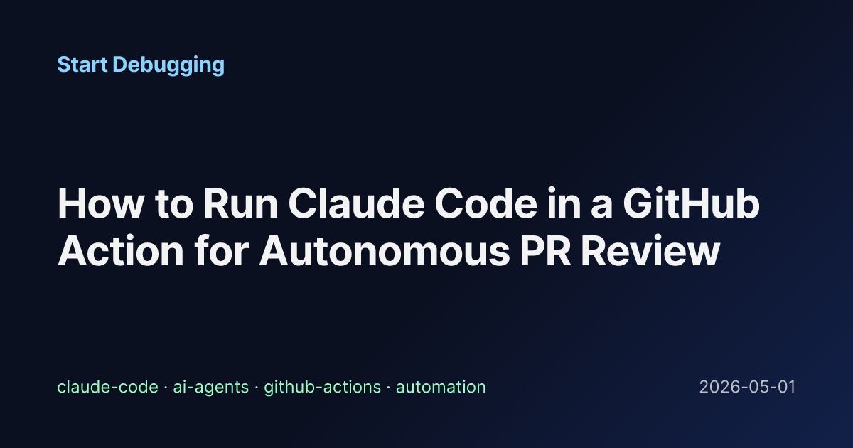 How to Run Claude Code in a GitHub Action for Autonomous PR Review ...